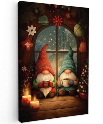 MuchoWow &copy; Weihnachtsdeko Wandbilder Klein 20x30 cm Mini Home Deko Wohnung Bild Wohnzimmer Weihnachtsgeschenke Fotoleinwand Wand Bilder Leinwand Wall Decor Ges