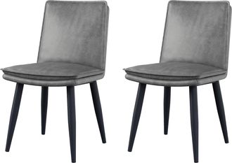 Generic Esszimmerst&uuml;hle PU Doppellagige Kissen Stuhl mit R&uuml;ckenlehne f&uuml;r Wohnzimmer K&uuml;che Schlafzimmer B&uuml;ro Caf&eacute; Moderner Polsterstuhl bis 120 kg belastbar 2e