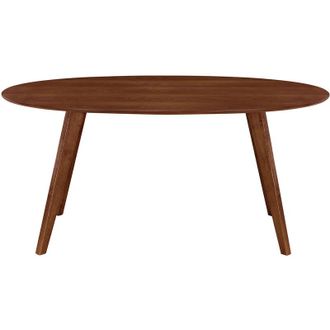 Miliboo Design-Esstisch Vintage oval Nussbaum L160 MARIK