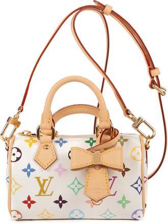 Louis Vuitton Crossbody Bags - Ltd. Ed. LV x Takashi Murakami Nano Speedy Nano - Gr. unisize - in Wei&szlig; - f&uuml;r Damen