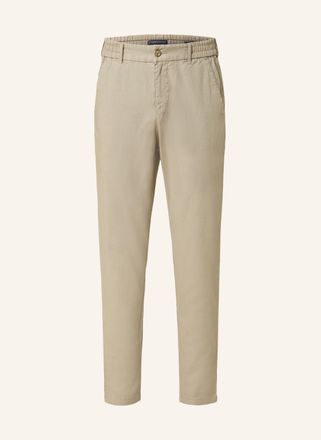 Strokesman's Strokesmans Chino Extra Slim Fit Mit Leinen gruen