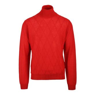 Manuel Ritz Homme, Pulls, Rouge, Taille: S Pull col roul&eacute; en m&eacute;lange laine
