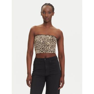 Noisy May Top Avery 27034321 Braun Slim Fit