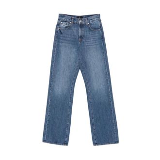 7 For All Mankind Tess Gerades Jeans - - Jeans - Damen - Blau - W26