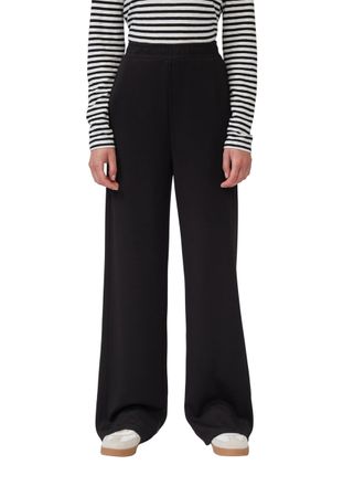 s.Oliver Scuba-Jogpants mit Wide Leg und Elastikbund