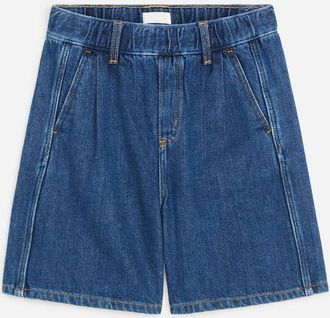 Arket Pull-on-Shorts Aus Denim -Blau
