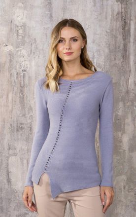 Passioni Strickpullover mit Perlendetail