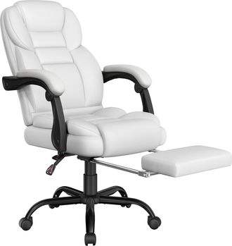 Yaheetech ergonomischer Bürostuhl Chefsessel mit Fußablage Fußstütze Schreibtischstuhl mit adaptiven Armlehnen Computerstuhl mit Hoher Rückenlehne höhenverstell