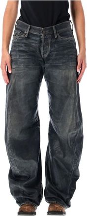 Acne Studios Femme, Jeans, Noir, Taille: W27 Jean Noir Loose Fit Aw25