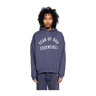 Fear of God Marine Fleece Sweat &agrave; capuche - Homme - Sweatshirts et sweats &agrave; capuche - Bleu - Taille: L
