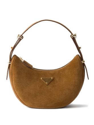Prada sac porté épaule Arqué - Marron