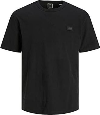 Jack & Jones Jcoclassic Waffle Badge Tee SS Noos T-Shirt, Noir, XXL Homme