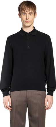 Tom Ford Cotton Silk Knit Polo Shirt