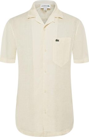 Lacoste Sommerliches Kurzarmhemd aus Leinen mit Brusttasche in