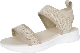 Generic Sandales Femme &eacute;t&eacute; Confortable Bout Ouvert Orthop&eacute;dique Chaussures Respirantes Antid&eacute;rapant D&eacute;Contract&eacute;Es Sandales de Plage Leger Boho Platform Sandal