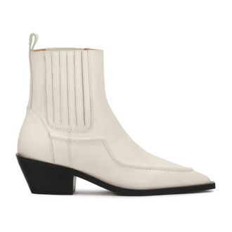Kazar Gebrochene wei&szlig;e Leder-Cowboystiefel - - Shoes - Damen - Wei&szlig; - 39 EU