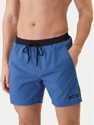 HUGO BOSS Badeshorts Starfish 50514429 Blau Regular Fit