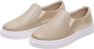 Generic Chaussures pour femmes - Chaussures basses d&eacute;contract&eacute;es - Chaussures plates - Chaussures de marche larges - &Eacute;l&eacute;gantes et confortables - Chaussures d&eacute;