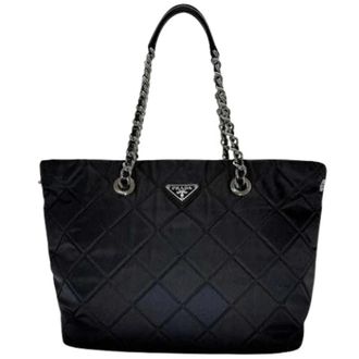 Prada Pre-owned Vintage Nylon Tote Bag - - Pre-owned - Damen - Schwarzk - ONE SIZE