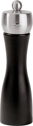 Paderno Peugeot Fidji Salzm&uuml;hle, Edelstahl, Schwarz matt, 5.5 x 5.5 x 20 cm