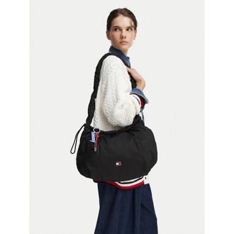 Tommy Jeans Handtasche Tommy Jeans Tjw Icon Charms Hobo AW0AW18783 Schwarz