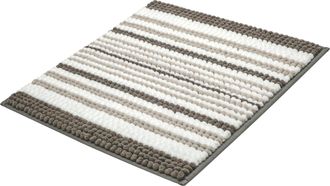 Kleine Wolke Badteppich Bola, Farbe: Anthrazit, Material: 100 % Polyester, Gr&ouml;&szlig;e: 55x 65 cm