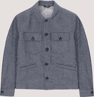 Circolo 1901 Safari Jacket in Denim Denim Fabric / M