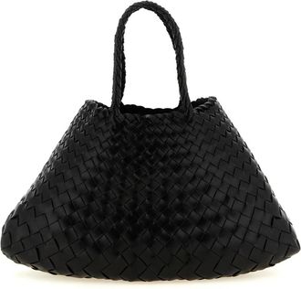 Dragon Diffusion Sac cabas en cuir tress&eacute; - Femme - Sacs - Noir - Taille: ONE Size