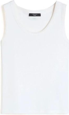 Max Mara Femme, Tops, Blanc, Taille: 44 FR Wkdmultic D&eacute;bardeur &agrave; c&ocirc;tes