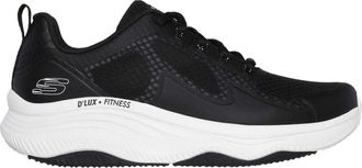 Skechers D&acute;Lux Fitness Sneaker f&uuml;r Damen (Schwarz/Wei&szlig;)