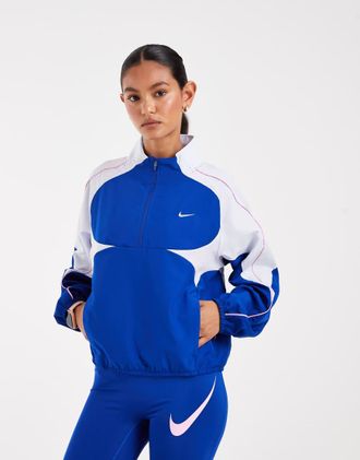 Nike Tempo Dri-FIT Jacke in Blau und Wei&szlig;