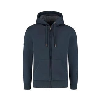 Superdry Marineblauer Borg Gef&uuml;tterter Hoodie - - Sweatshirts & Hoodies - Herren - Blau - L