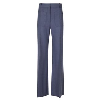 Victoria Beckham Femme, Pantalons, Bleu, Taille: 34 FR Straight Pantalons
