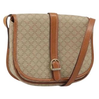 Celine Pre-owned Vintage Canvas Schultertasche - - Pre-owned - Damen - Beige - ONE SIZE
