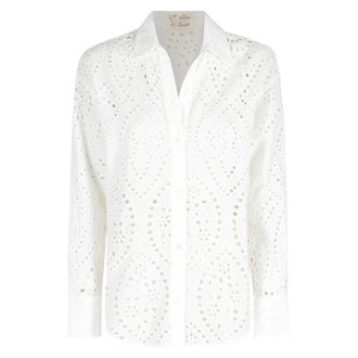 MC2 Saint Barth Femme, Blouses et Chemises, Blanc, Taille: 40 FR Cristal Shirt