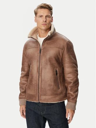 Milestone Kunstfellmantel MSRiano 630813 60935 Hellbraun Regular Fit