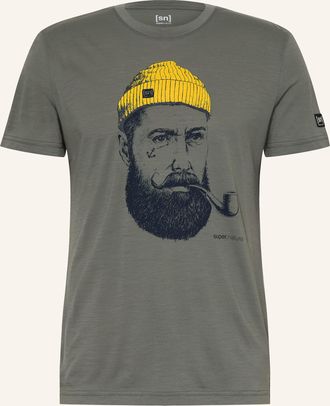 super.natural T-Shirt Sailor Mit Merinowolle gruen