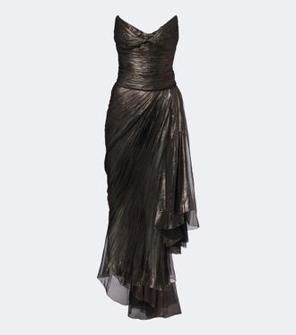 Maria Lucia Hohan Metallic-Robe Heidi aus Seide