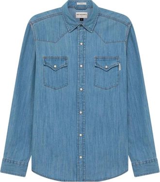 Roy Rogers Homme, Chemises, Bleu, Taille: S Martin Shirt