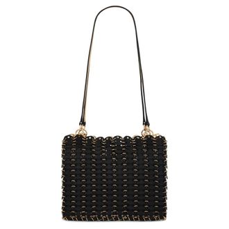 Paco Rabanne Ikonic Reversible Leder Schultertasche - - Bags - Damen - Schwarzk - ONE SIZE