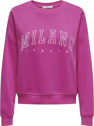Only Damen Onlsweat L/S Crew Oversize State SWT Sweatshirt, Rose Violet, 38