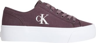 Calvin Klein Vulc Flatform Low CV MG Yw0yw01763, niedriges Oberteil f&uuml;r Damen, Grauer Pfeffer, 36 EU