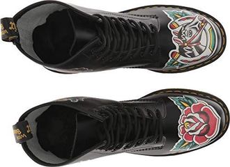 Dr. Martens DM26230001_39, Bottes bovver Mixte Adulte, Noir, 39 EU