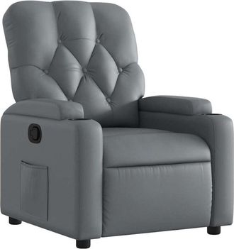 vidaXL Relaxsessel Grau Kunstleder Vidaxl