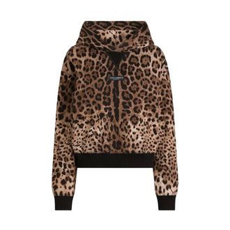 Dolce & Gabbana Femme, Sweatshirts et sweats &agrave; capuche, Brun, Taille: 42 FR SweaT-shirts &agrave; capuche