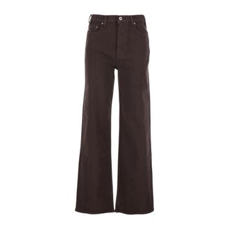 AG - Adriano Goldschmied Wide Leg Jeans - - Jeans - Damen - Braun - W26