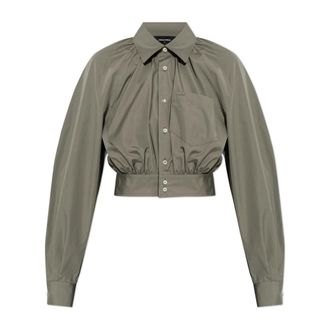 Dsquared2 Kurzes Hemd mit Tasche - - Blouses & Shirts - Damen - Gr&uuml;n - 2XS