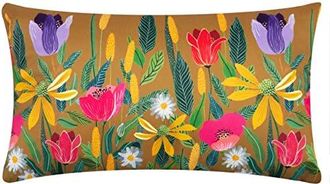 furn. Wylder Nature House of Bloom Celandine Square Outdoor Polyester gef&uuml;lltes Kissen