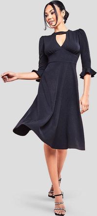 Goddiva Midikleid Flared Sleeve Midi Dress knielang