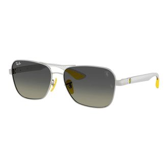Ray-Ban unisex, Accessoires, Gris, Taille: 58 MM Square Lunettes de soleil